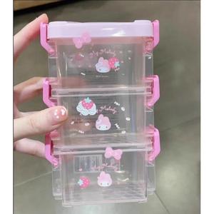 Jual Box Container Plastik Susun 3 Mini My Melody (ORI MINISO) - Kab ...