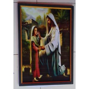 Jual lukisan cetak Yesus Kristus Kristen plus Bingkai ukuran 65×45 ...