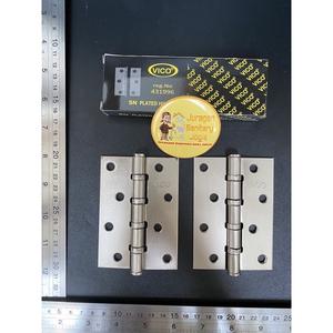 Jual Engsel Pintu Putih 4" / Kepet Pintu Putih 4" / PLATED HINGES 4 ...