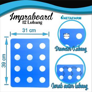 Jual Impraboard Tutup Bak Baki Hidroponik 12 Lubang Sistem Wick ...