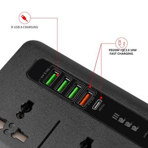 Jual Stop Kontak Power Socket Fast Charging Stop Kontak Type C QualComm ...