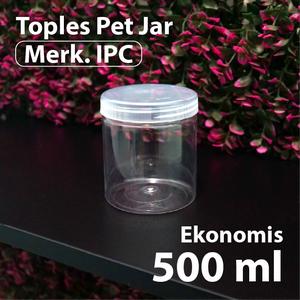 Jual Toples Plastik PET Jar 500 ml Ekonomis - Model Tabung - Merk IPC - Tutup Putih - Kota ...