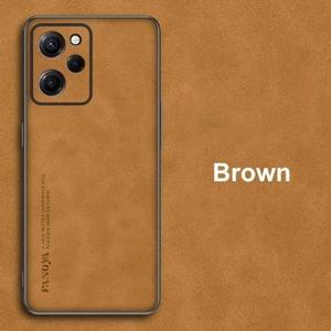 Jual XIAOMI POCO X5 5G / X5 PRO 5G SOFTCASE LEATHER FANOYA CASE - Brown ...
