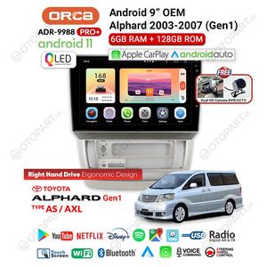 Jual Head Unit Android 9″ inch ALPHARD Gen 1 2003-2007 ORCA - MZG ...