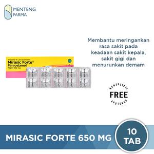 Jual Mirasic Forte 650 mg 10 Tablet - Obat Nyeri dan Demam - Jakarta ...