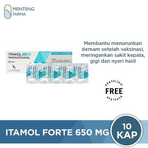 Jual Itamol Forte 650 mg 10 Kaplet - Obat Nyeri dan Demam - Jakarta ...