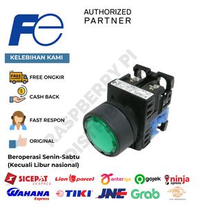 Jual FUJI ELECTRIC PUSHBUTTON LAMP 22 MM AR22F0L AR22FOL 10E3G GREEN ...