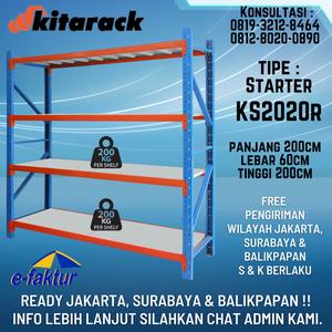 Jual RACK GUDANG KITARACK KS2020 STARTER MULTIFUNCTION LIGHT DUTY 4 ...