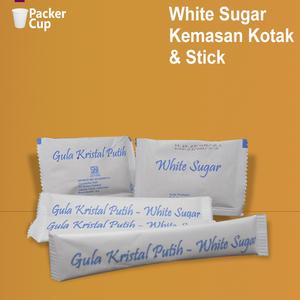 Jual WHITE SUGAR STICK & SACHET / GULA PASIR/ GULA PUTIH KEMASAN KOTAK ...