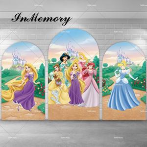 Jual Disney Castle Princess Rapunzel Cinderella Belle Ariel Arch ...