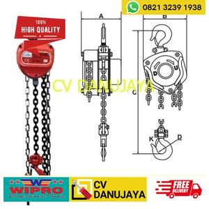 Jual Chain Block Rantai 5 Ton x 3 Meter Wipro Katrol Wipro Super - Kota ...