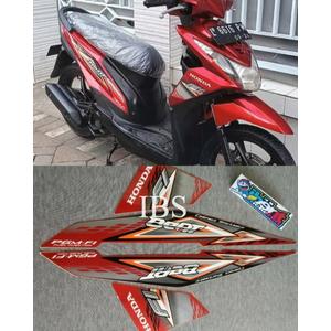 Jual STRIPING STANDAR NEW HONDA BEAT FI MERAH SILVER 2014 POLET - Kab ...