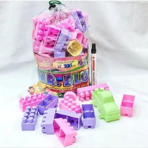 Jual Mainan Anak Edukasi Block Besar Balok Puzzle Tas seri Mr Blocks ...