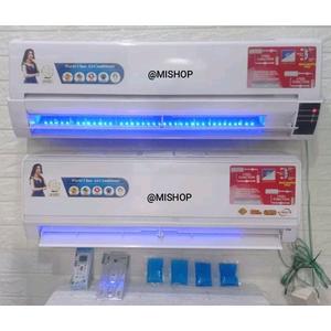 Jual KIPAS ANGIN DINDING MODEL AC 2PK REMOT LED POLOS bonus ice gell ...