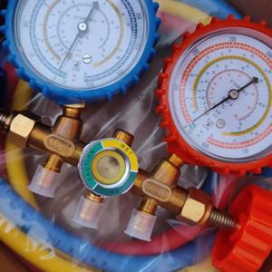 Jual Paket double manifold untuk pengisian freon AC R22 r32 r410 ...