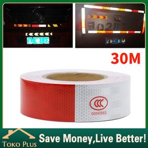 Jual Stiker Reflektor Merah Putih 3M Sticker Reflektif Pantul Cahaya ...