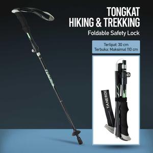 Jual Tongkat Hiking Trekking 110 cm Foldable 30 cm with Safety Lock ...