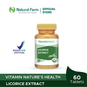 Promo Natures Health Licorice Extract (60 Tablet) - Jakarta Barat ...