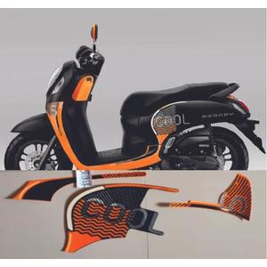 Jual STRIPING HONDA SCOOPY HITAM OREN ORANGE 2021 STANDAR POLET - Kab ...