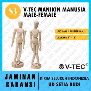 Jual V-TEC Manekin Kayu Manusia / Mannequin Manusia Untuk Model Lukis ...