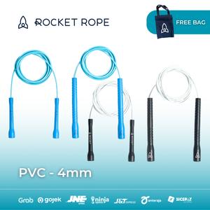 Jual [ROCKET ROPE] PVC Speed Rope 4mm Short Handle Long Handle Jump ...