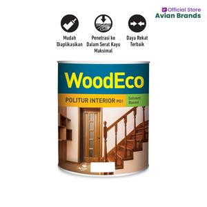 Jual Wood-Eco Woodstain Politur Interior P01 - 1 L - Clear Gloss - Kota ...