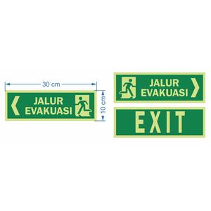 Jual Terbaru Plang Papan Rambu Jalur Evakuasi Dan Exit Acrylic Fosfor - Kota Batam - office_69 ...