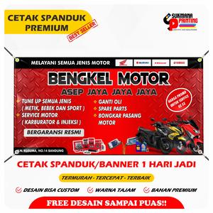 Promo CETAK SPANDUK BENGKEL MOTOR BANNER BENGKEL DESAIN TERBARU - 100 x ...