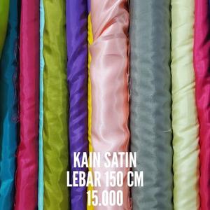 Jual Kain satin meteran Per 25 Cm Lebar 150 - Cokelat - Kota Makassar ...