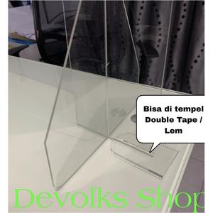 Jual Partisi Sekat Pembatas Meja Akrilik 100x60 Tebal 3mm Table Divider ...