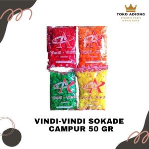 Jual Vindi Vindi Socade Campur 50g - Kab. Sidoarjo - Toko Adiong | Tokopedia