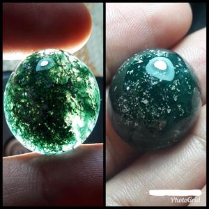 Jual Akik Natural Batu Lumut Hijau Motif Gambar Hutan Pohon Segar Antik ...