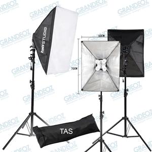 Promo Softbox 4 Socket Payung E27 Light Stand 2M Tripod Studio Lampu Live - SOFTBOX 4SOKET ...