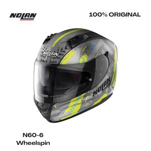Jual Helm ORIGINAL NOLAN N60-6 Wheelspin Full face black yellow - S ...