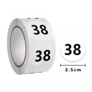 Jual Sticker Ukuran Celana Label Size Sepatu diameter 2,5 cm 500pcs ...