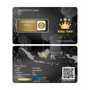 Jual Emas Logam Mulia BABY GOLD Murni Mini 0.05 gram - Kota Denpasar ...