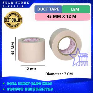 Jual ISOLASI LAKBAN PIPA AC DENGAN LEM BERKUALITAS DUCT TAPE 45 x 15 ...