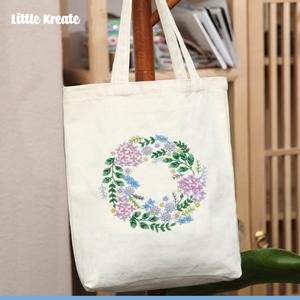 Jual EG#105 DIY Tas Kain Sulam / DIY Hand Embroidery Totebag Set - BLK ...