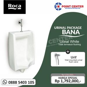Jual TERBAIK URINAL ROCA BANA STANDARD / URINOIR PLUS FLUSH VALVE - Kab ...