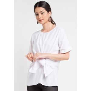 Jual Blouse Bodytalk Original Jacklyn warna netral dengan detail knot Blus - Jakarta Barat ...