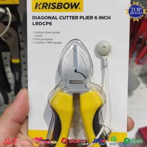Jual Tang Potong / Plier Diagonal Cutting 6 inch (Krisbow) - Jakarta ...
