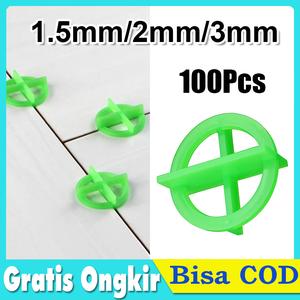 Jual T Cross Tile Spacer Alat Perapi Nat Keramik Reusable 1.5 mm 2 mm 3 ...