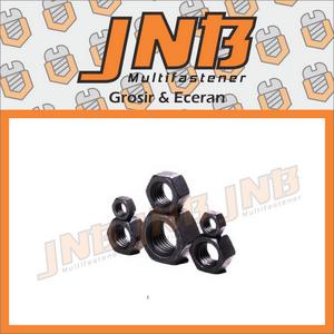 Jual Mur Besi Inchi 1/4 " Kunci 10 Drat Kasar UNC 20 Hexagon Nut NC ...