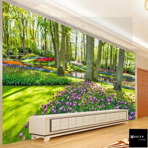 Jual Wallpaper 3D Custom Motif Taman Bunga Keukenhof Belanda - 1, Wall ...