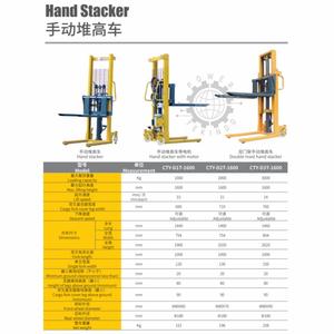 Jual Amw Hand Stacker 2 Ton 2,5 M Manual Forklift Car Lift Alat Angkat ...
