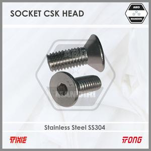 Jual SS304 Baut Verseng L / JFL Stainless M6 X 16 ( Countersunk ) M6x16 ...