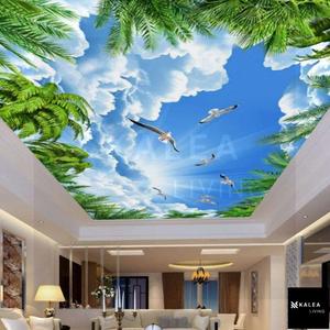 Jual Wallpaper 3D Custom Motif Plafon Awan Katalog 3 - 1, Wall Banner ...