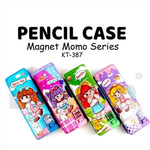 Jual Kotak Pensil Magnet MOMO+2sz Rautan KT 378 / Tempat Pensil Fancy ...
