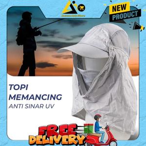 Jual Topi Mancing Waterproof Anti Panas UV Matahari Fishing Hat Sun ...