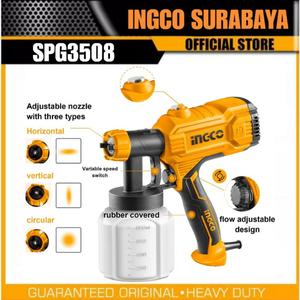 Jual INGCO SPG3508 SPRAY GUN TABUNG BAWAH LISTRIK 450W HEAVY DUTY ALAT ...
